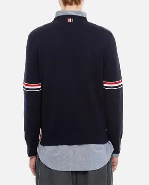 Thom Browne Milano Stitch Crewneck Pullover