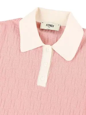 Fendi Cotton And Silk Blend Short Dress - Multicolor