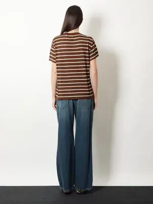 Brunello Cucinelli Virgin Wool And Cashmere Blend T-shirt - Multicolor