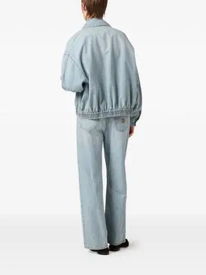 Miu Miu Chambray Denim Trousers - Blue