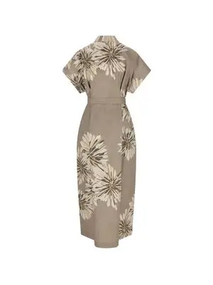 Brunello Cucinelli Printed Cotton Dress