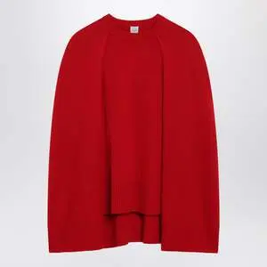 TOTEME Cashmere Cape Sweater - Red