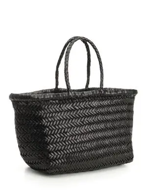 Dragon Diffusion Leather Basket Bag - Black
