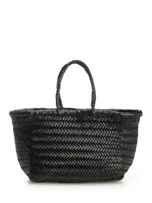 Dragon Diffusion Leather Basket Bag - Black