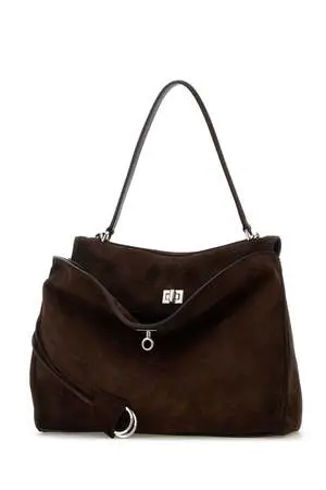 Balenciaga Suede Medium Rodeo Handbag - Brown