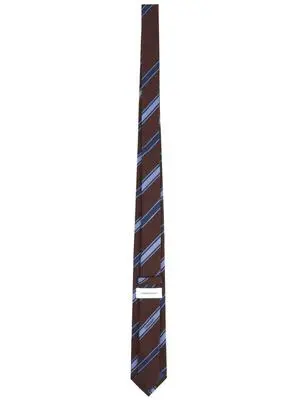 FERRAGAMO Cravatta In Seta - Brown