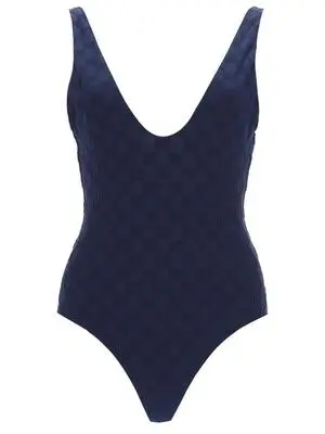 Gucci Gg Weave One Piece Swimsuit - Blue