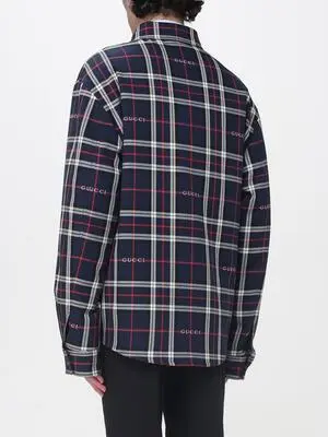 Gucci Cotton Plaid Logo Jacket