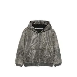 Alexander Wang Grey Jackets Leather Jackets - Gray
