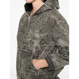 Alexander Wang Grey Jackets Leather Jackets