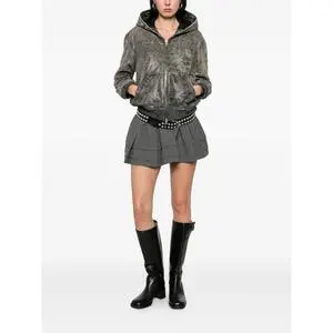 Alexander Wang Grey Jackets Leather Jackets