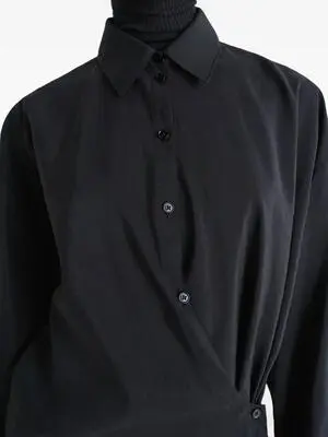LEMAIRE Twisted Silk Blend Shirt Dress - Gray