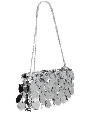 Rabanne Borsa Sparkle Baguette - Silver