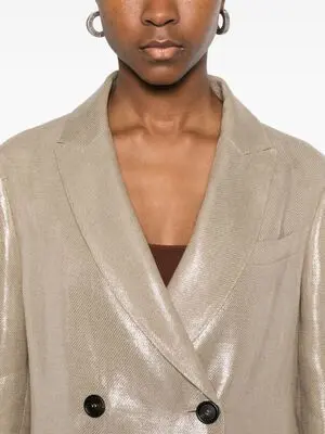 Brunello Cucinelli Linen Double-breasted Jacket