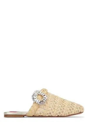 ROGER VIVIER Bab Viv Strass Buc Raffia Sling - Multicolor
