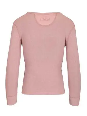 Chloé Cotton Henley Shirt - Multicolor