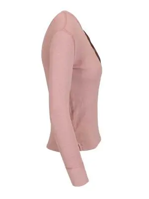 Chloé Cotton Henley Shirt - Multicolor