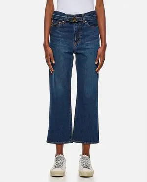 Sacai Boot Cut Denim Pants - Multicolor