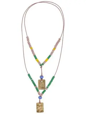 Dsquared2 Logo Plaque Necklace - Multicolor