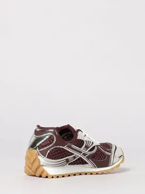 Bottega Veneta Orbit Mesh And Rubber Sneakers - Red