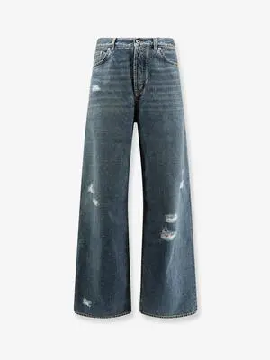 Dior Destroyed-effect Denim Jeans - Multicolor