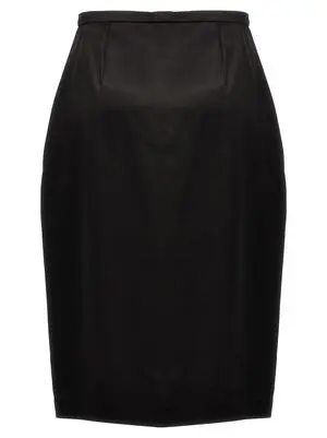Saint Laurent Satin Skirt