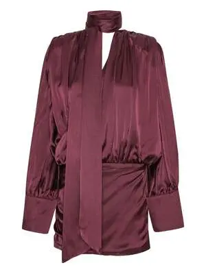 ROTATE BY BIRGER CHRISTENSEN Silk Dress