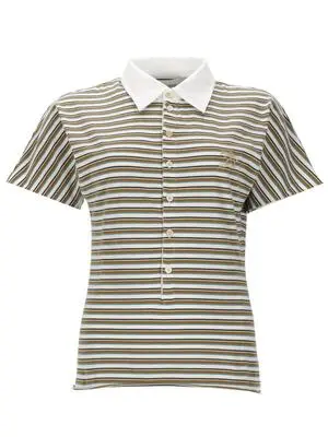 GOLDEN GOOSE Polo A Righe - Multicolor