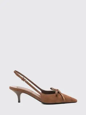 Miu Miu Suede Slingback Pumps - Brown