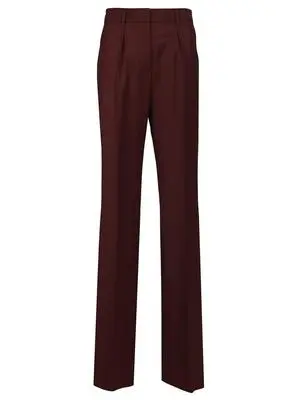 Max Mara Wool Gabardine Trousers - Multicolor