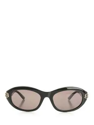 Balenciaga Casino Round Sunglasses - Black