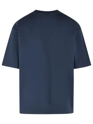 Dries Van Noten Heso' Navy Cotton T-shirt - Blue