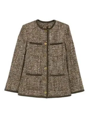 GOLDEN GOOSE Long Boxy Tweed Blazer