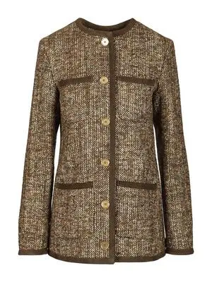 GOLDEN GOOSE GOLDEN GOOSE Long Boxy Tweed Blazer