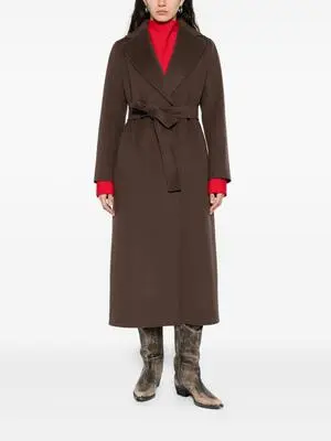 Max Mara Wool Long Coat - Multicolor