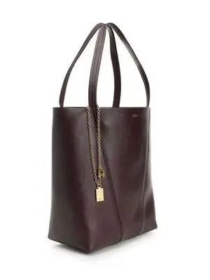 Chloé Spin Large Hammered Leather Tote Bag - Multicolor