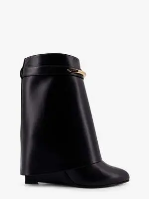 Givenchy Shark Leather Boots - Black