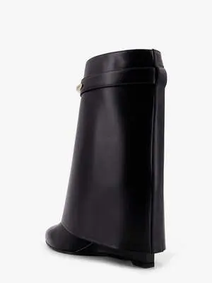 Givenchy Shark Leather Boots - Black