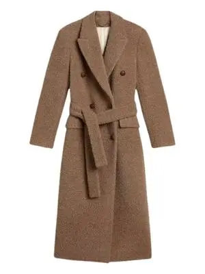 GOLDEN GOOSE Journey Collection Double-breasted Coat - Cream