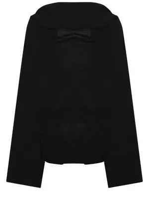 Alberta Ferretti Top In Chiffon - Black