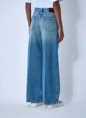 Gucci Wide-leg Five-pocket Jeans