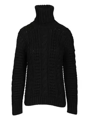 Moncler Virgin Wool Sweater - Black