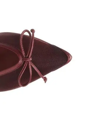 Jacquemus Leather And Mesh Décolleté Tourni - Multicolor