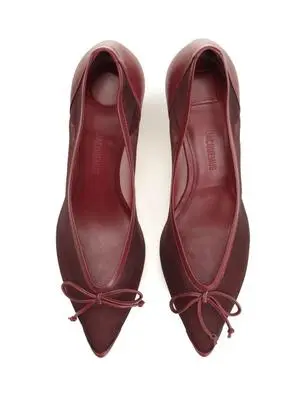 Jacquemus Leather And Mesh Décolleté Tourni - Multicolor