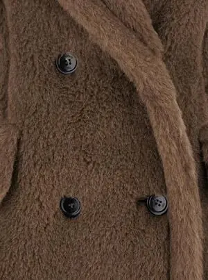 Max Mara Sleeveless Coat With Wide Classic Lapels In Fur - Multicolor