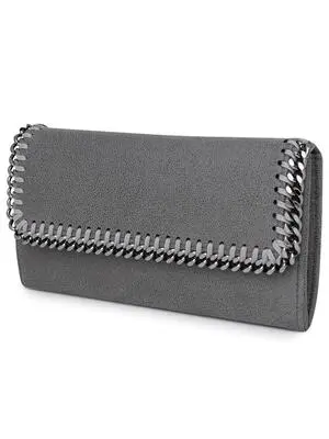 Stella McCartney Recycled Polyester Falabella Continental Wallet