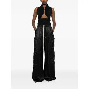 Rick Owens Straight Trousers - Black