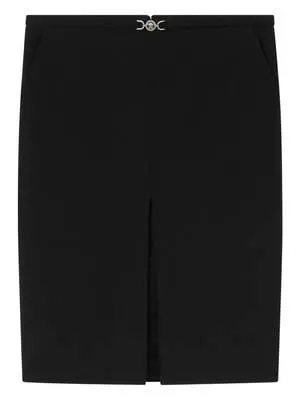 Versace Midi Skirt In Double Wool Crêpe