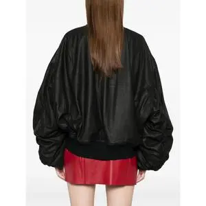Rick Owens Lambskin Bomber Jacket - Black