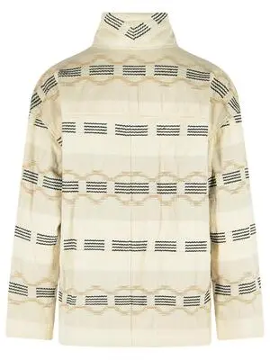 Isabel Marant Étoile Quayla' Beige Cotton Blend Jacket